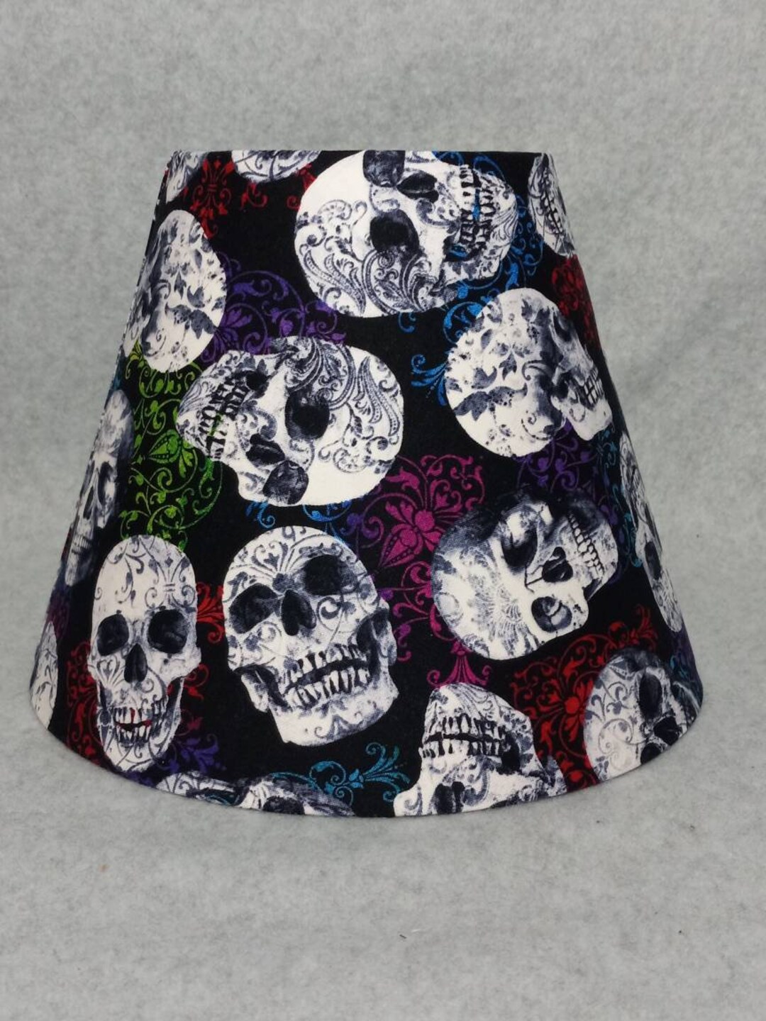 Skull Lamp Shade, Skulls, Colorful. Shades Are 9.5 X 5 X 7 Tall - Etsy