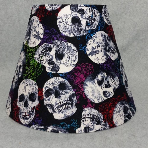 Skulls and Roses Lamp Shade. Shades Are 9.5 X 5 X - Etsy