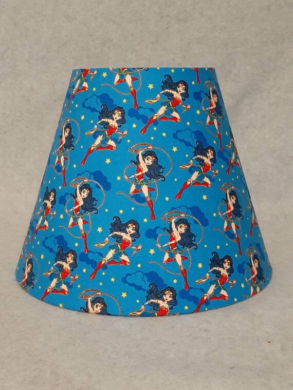 Wonder Woman Lamp Shade DC Comics. Shades Are 9.5 X - Etsy