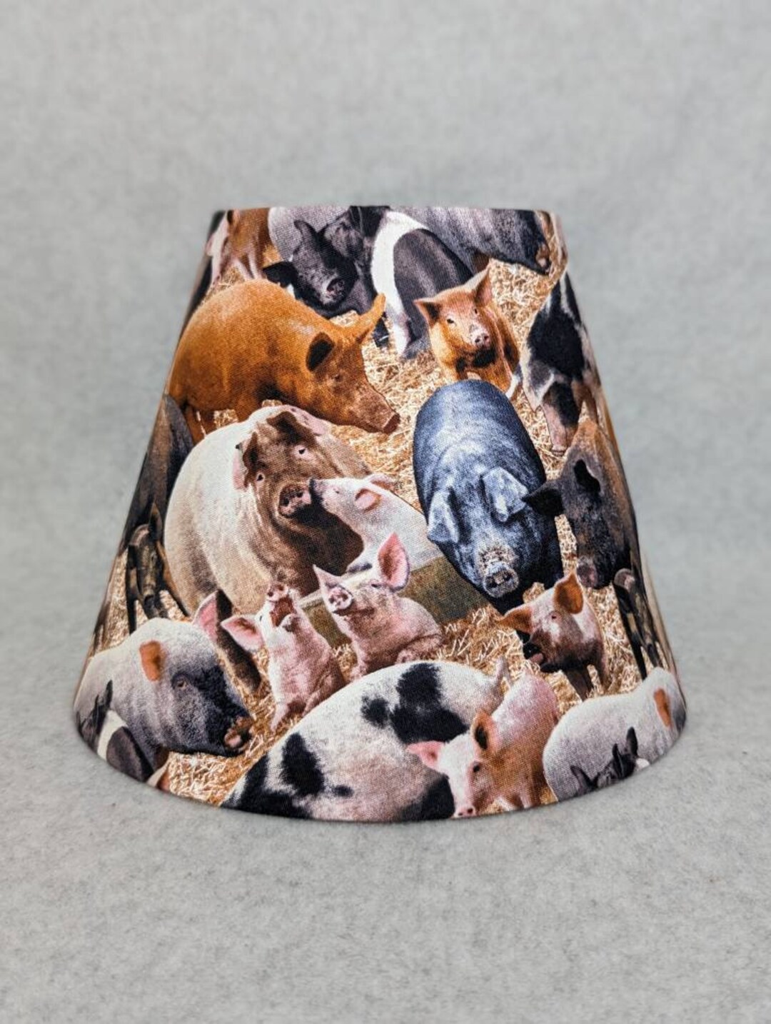 Pig Lamp Shade. Realstic. Pig Pen. Funny, Silly. Shades Are 9.5" X 5" X ...