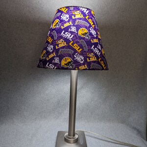 LSU, Louisiana State University Tigers Lamp Shade. Shades Are 9.5 X 5 X ...