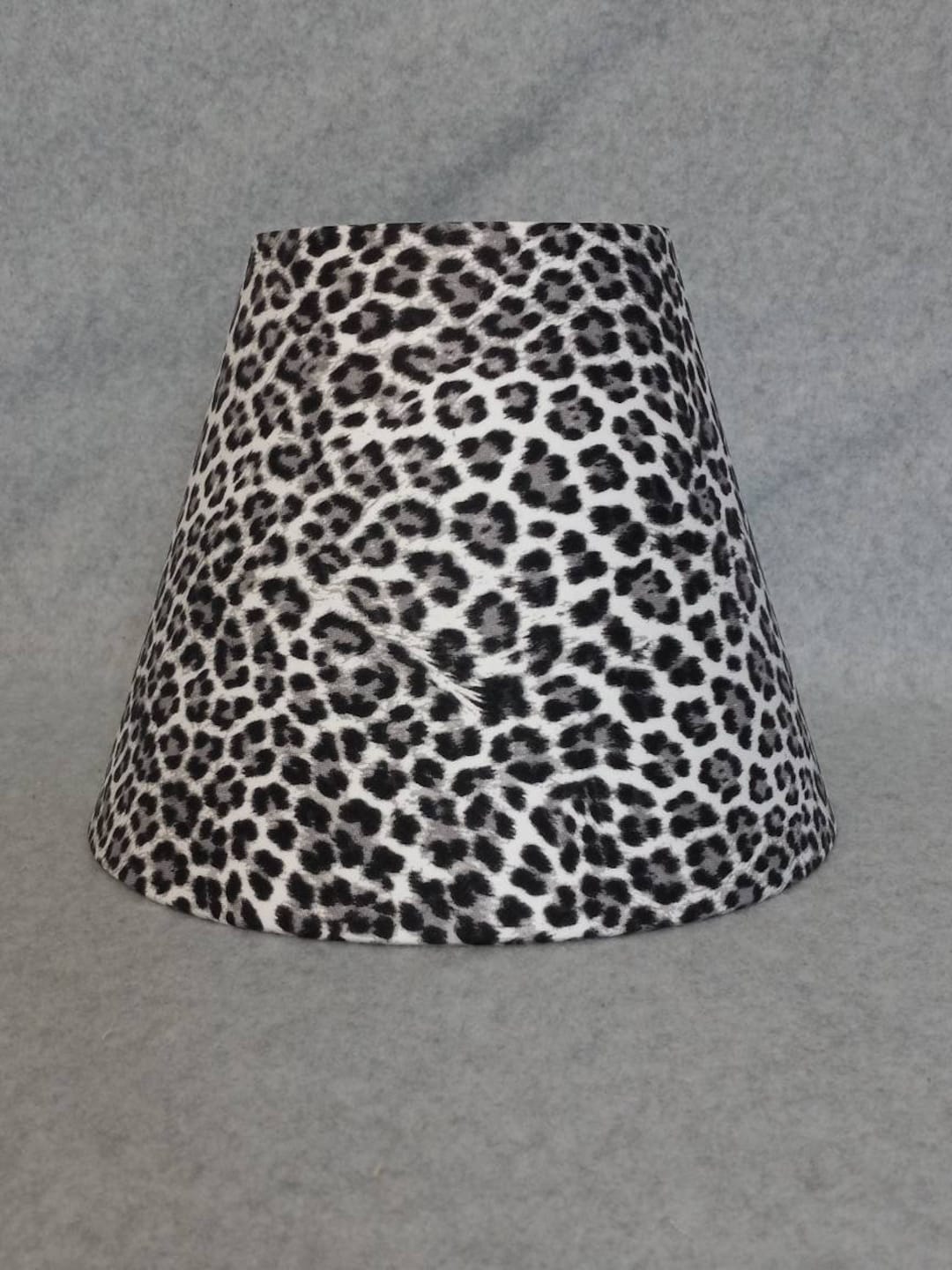 Snow Leopard / Grey Cheetah Print Lamp Shade. Safari. Shades Are 9.5 ...