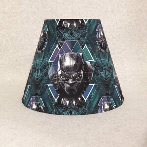 Black Panther Lamp Shade. Marvel. 2 Sizes Available. Shades Are 9.5 X 5 ...