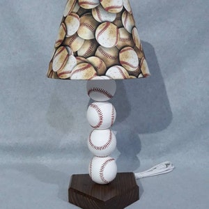 Baseball Lamp. Made With Real Baseballs. Can Be Personalized. the ...