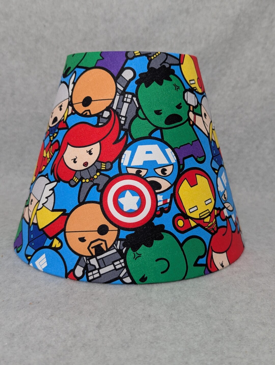 Marvel Lamp Shade. Kawaii Style. Thor, Captain America, Spiderman ...