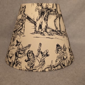 Skeleton Saloon Lamp Shade Skeleton Skulls. Dead. Deadwood - Etsy