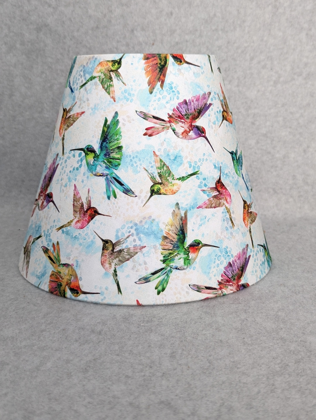 Watercolor Hummingbird Lamp Shade. Birds. Hummingbirds. Flowers. Shades ...
