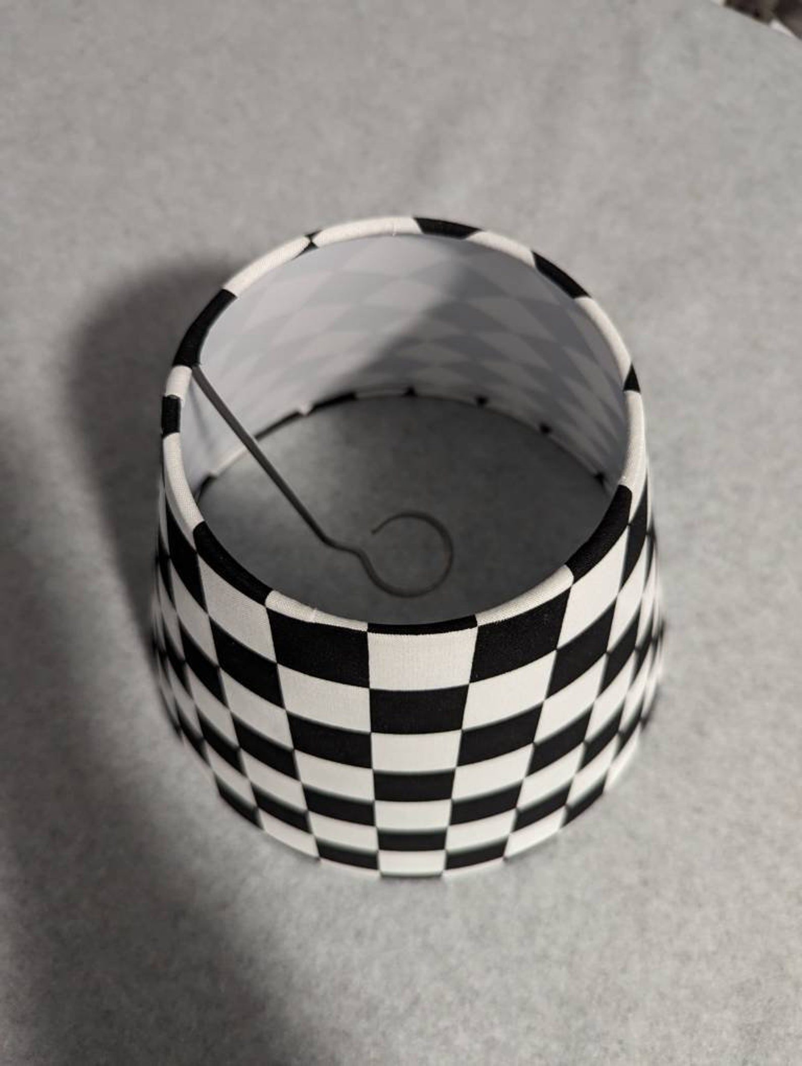 Checkered Flag Lamp Shade. Black and White Checker. Racing Lamp Shade ...