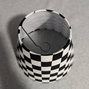 Checkered Flag Lamp Shade. Black and White Checker. Racing Lamp Shade ...
