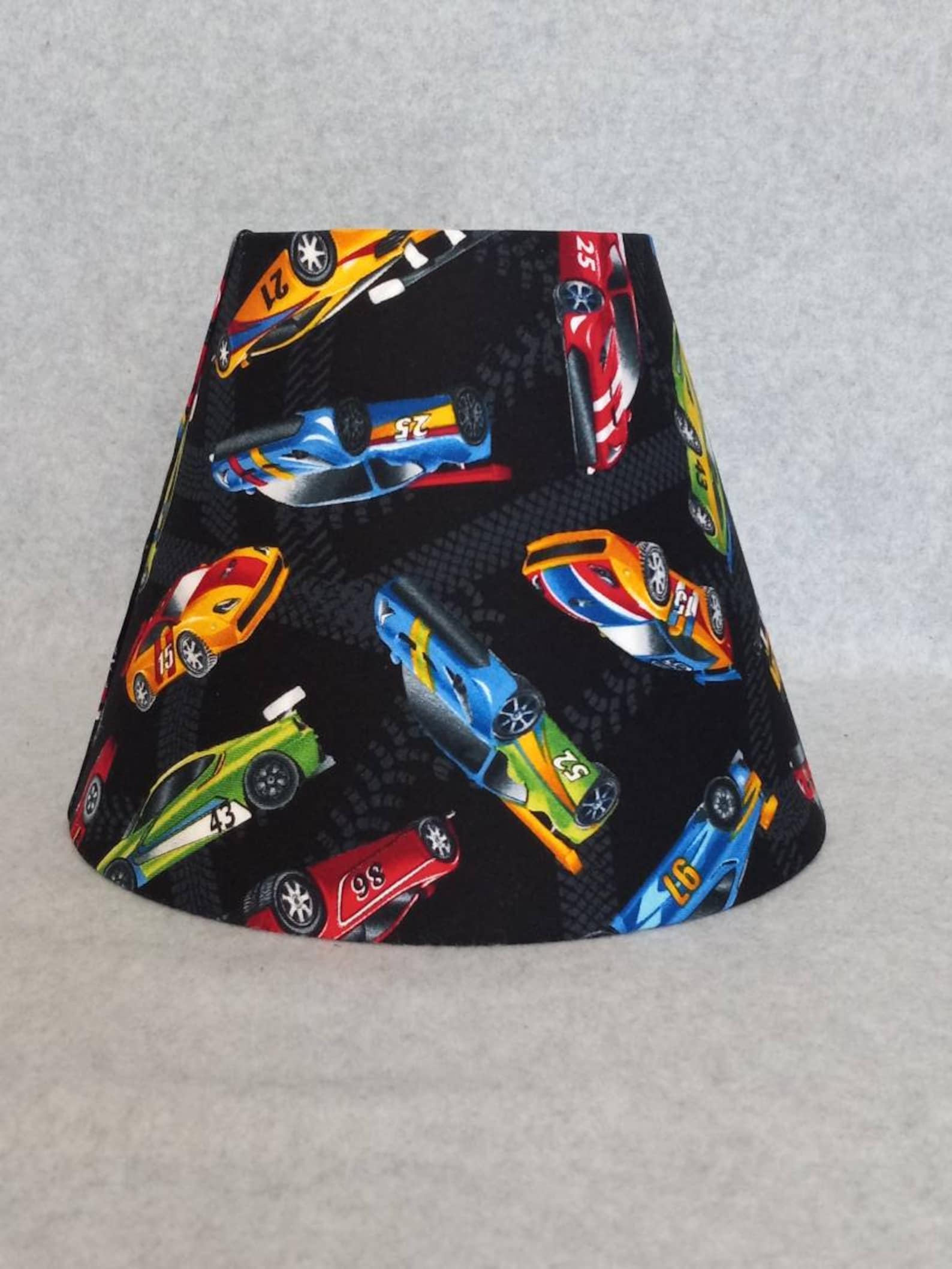 Race Car Sports Car Lamp Shade. Black. Shades Are 9.5 X - Etsy