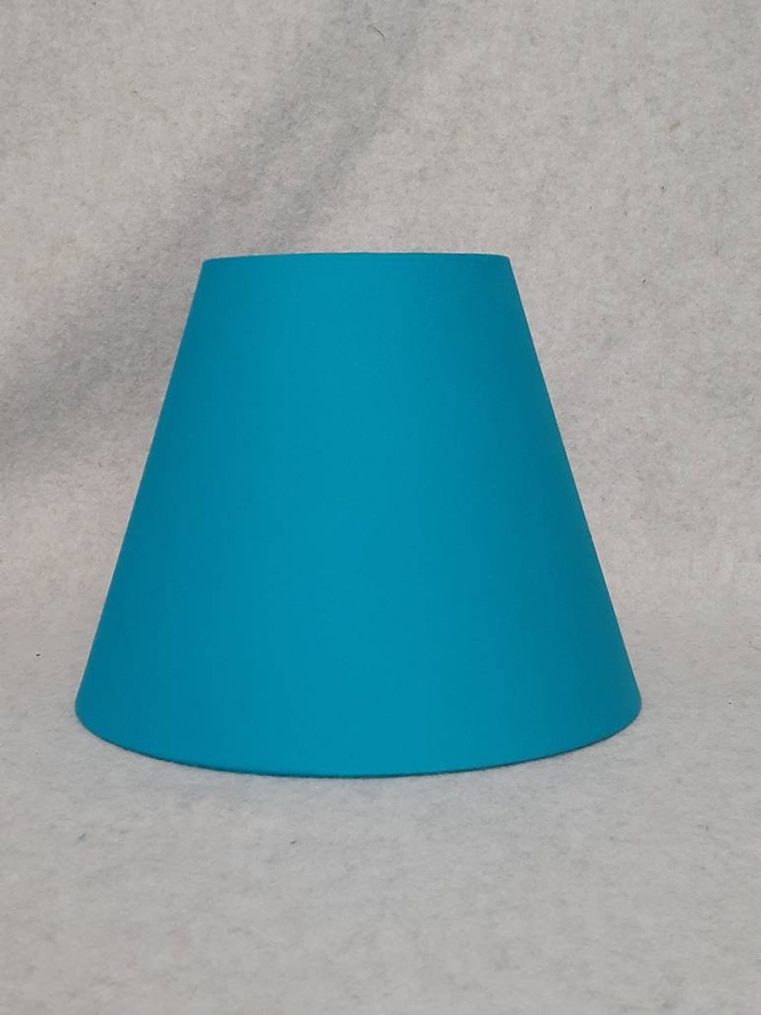 Lite Turquoise Lamp Shade. Solid Color. Shade is 9.5" Wide at the ...