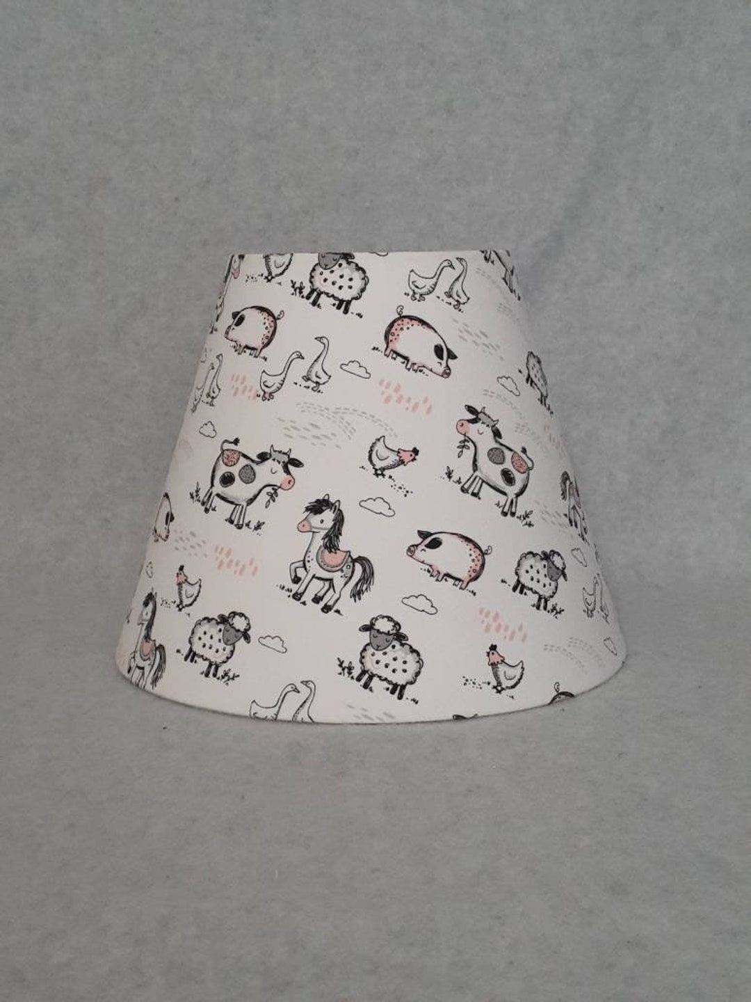 Farm Animal Shade. some Light Pink in Spots. Cow, Horse, Pig, Chicken ...