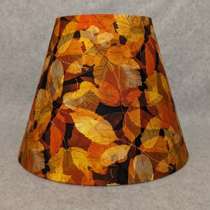 Fall, Autumn Leaves Lamp Shade. Colorful. Leaf. Shades Are 9.5" X 5" X ...