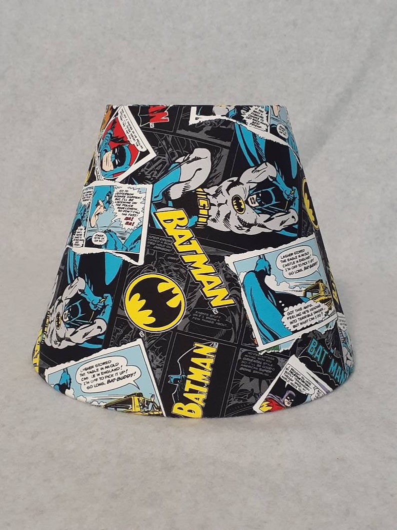 Batman Lamp Shade DC Comics. Shades Are 9.5 X 5 - Etsy