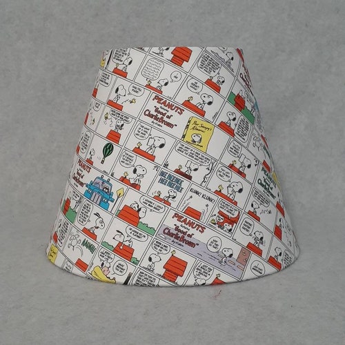 Peanuts Lamp Shade. Snoopy. Charlie Brown. Shade is 9.5 - Etsy