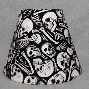 Skull and Bones Lamp Shade, Skeleton, Skulls. Shades Are 9.5 X 5 X 7 ...