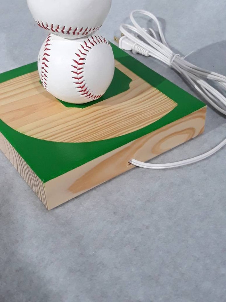 Baseball or Softball Lamp With Baseball/softball Diamond Base. - Etsy