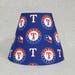 Texas Rangers Lamp Shade, Baseball. Shades Are 9.5 X 5 X 7 Tall - Etsy