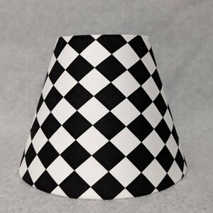 Checkered Flag Lamp Shade. Black and White Checker. Racing Lamp Shade ...