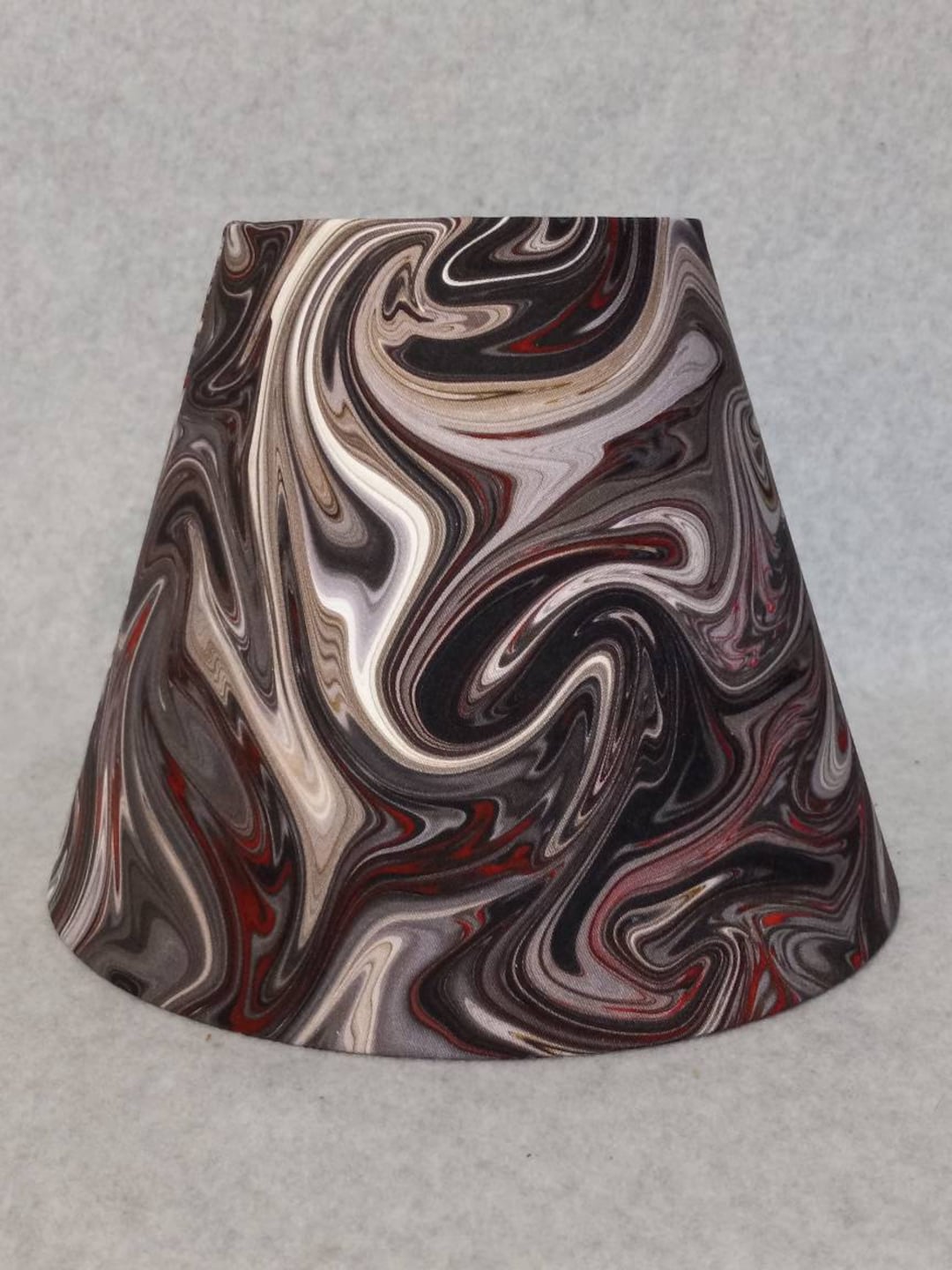 Brown , Chocolate Swirl Lamp Shade. Marble Pattern. Shade is 9.5 Wide ...