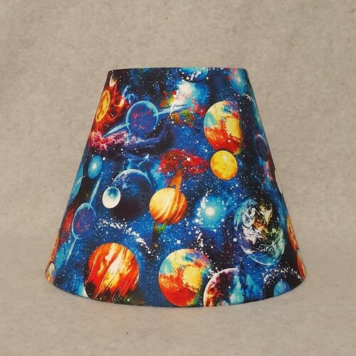 Outer Space Lamp Shade. Galaxy. Milky Way. Earth. Planets. - Etsy