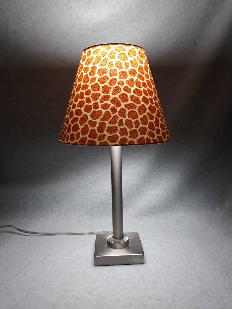 Giraffe, Animal Print Lamp Shade. Fabric! Not Real Giraffe. Shades Are ...