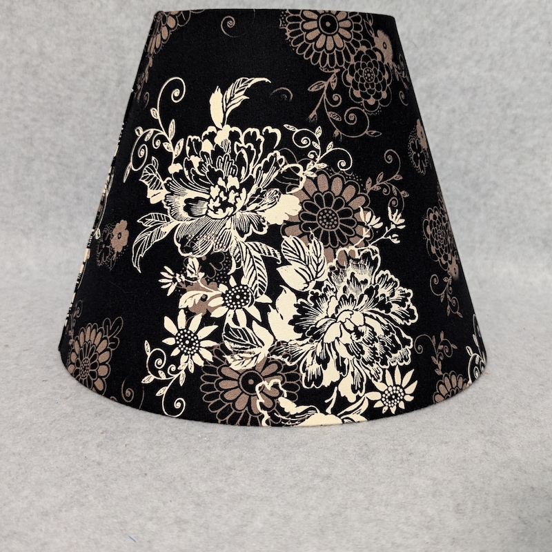 Black Floral Lamp Shades - Etsy