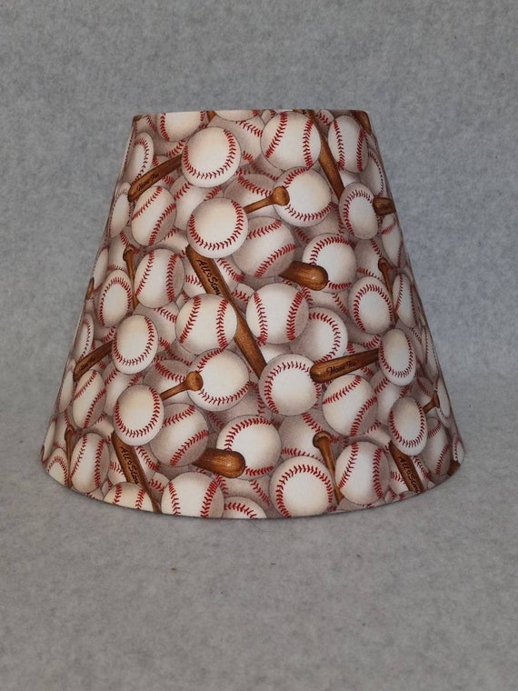 Baseball Lamp Shade. Used Look. Shades Are 9.5 X 5 | Etsy