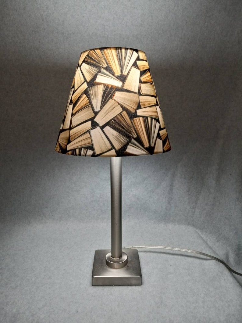 Realistic Book Lamp Shade Binding Book End Shades Are - Etsy