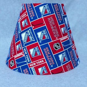 New York Rangers Lamp Shade NHL. Shades Are 9.5" X 5" X 7" Tall - Etsy