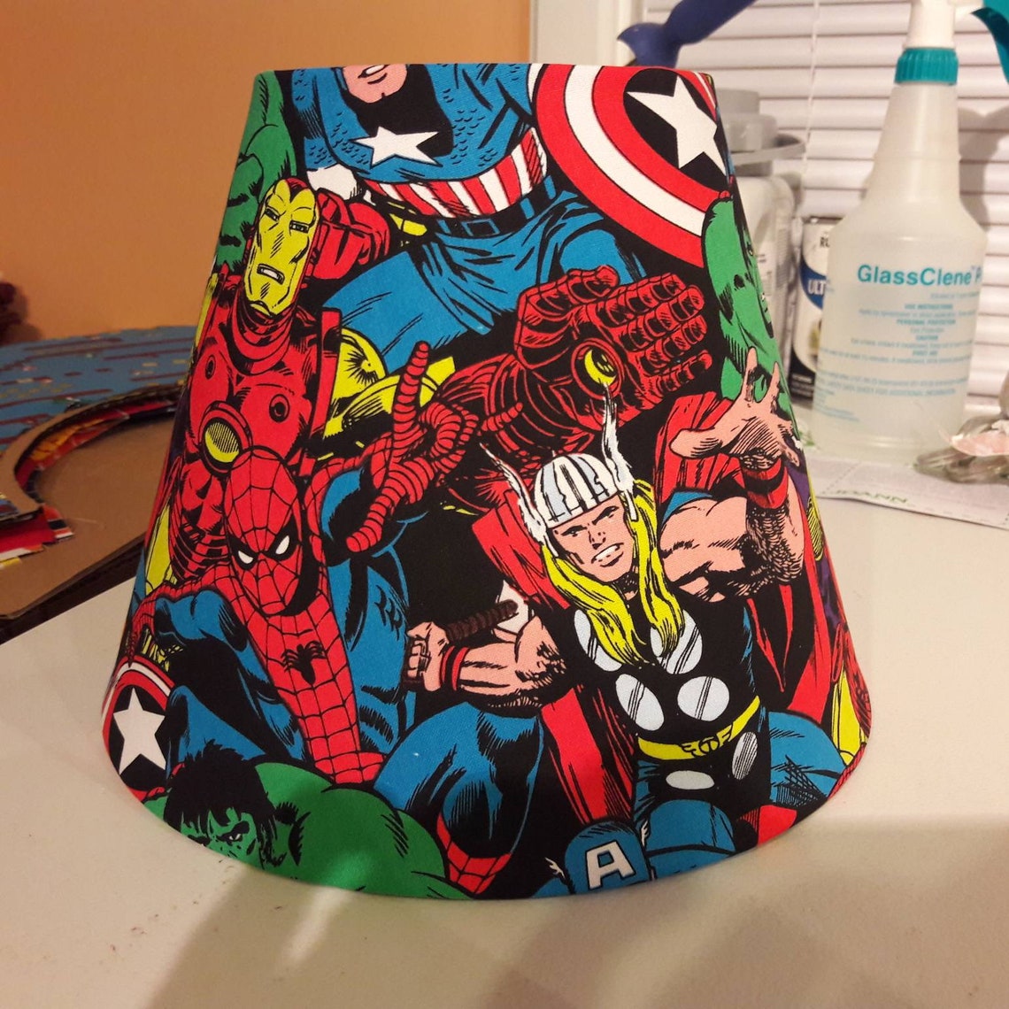 Marvel Lamp Shade. Thor Captain America Hulk Ironman - Etsy
