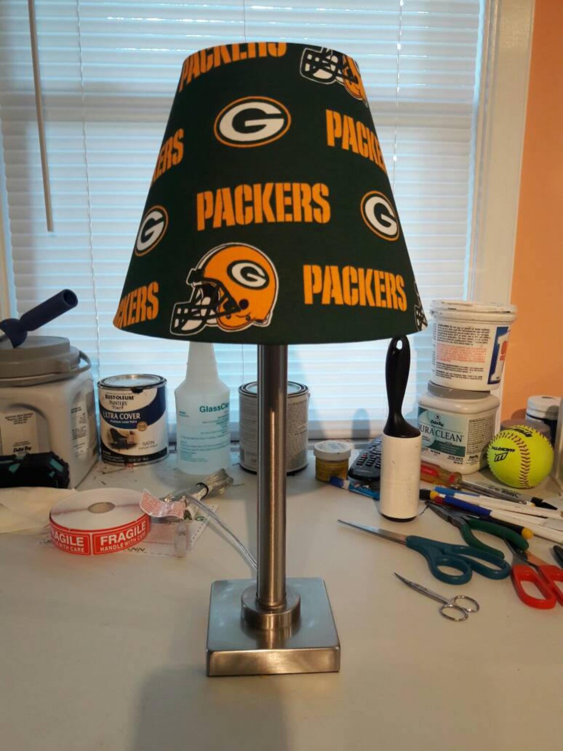 Green Bay Packers Lamp Shade. NFL. Shades Are 9.5" X 5" X 7" Tall - Etsy