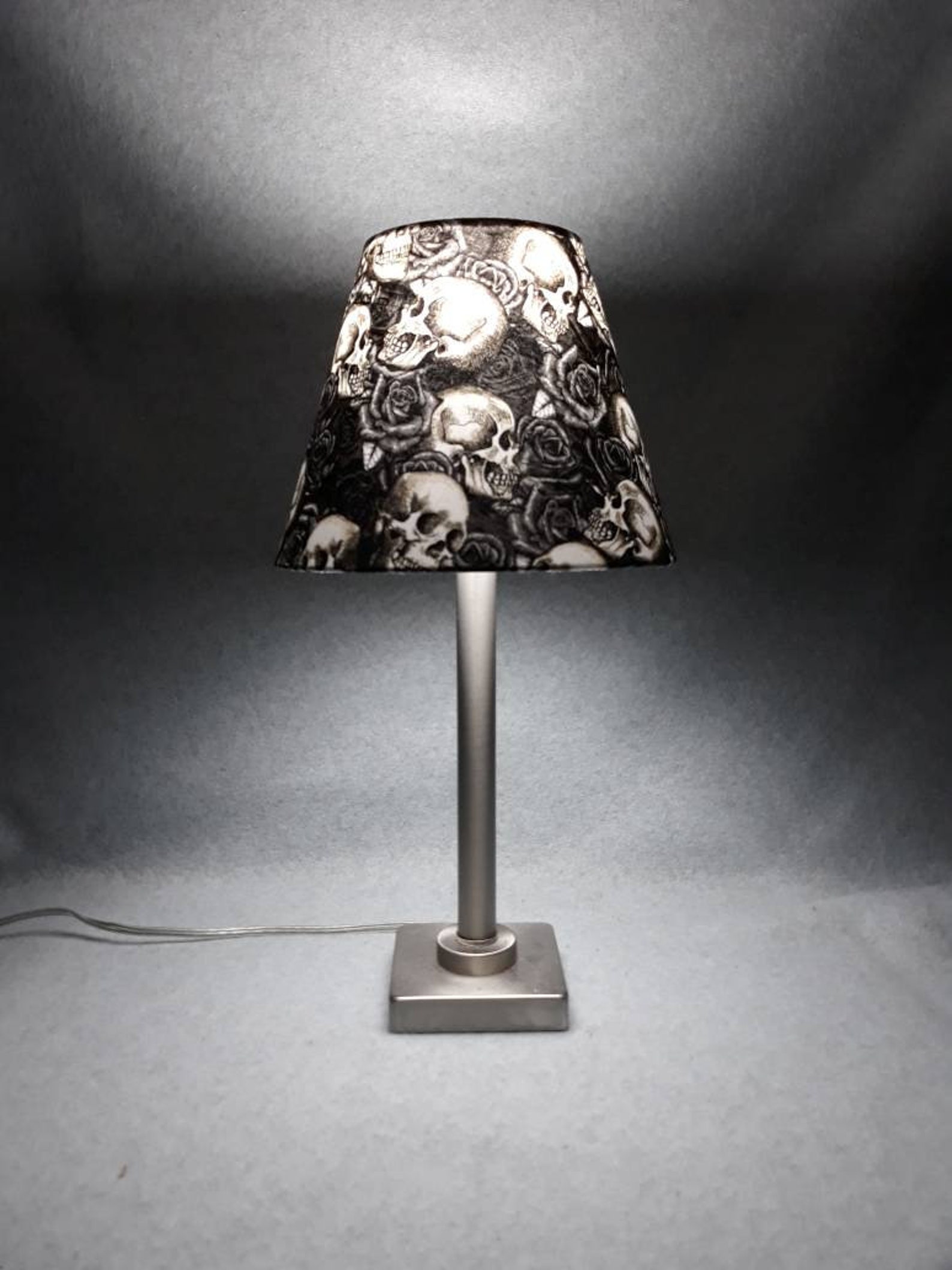 Skulls and Roses Lamp Shade. Shades Are 9.5 X 5 X - Etsy