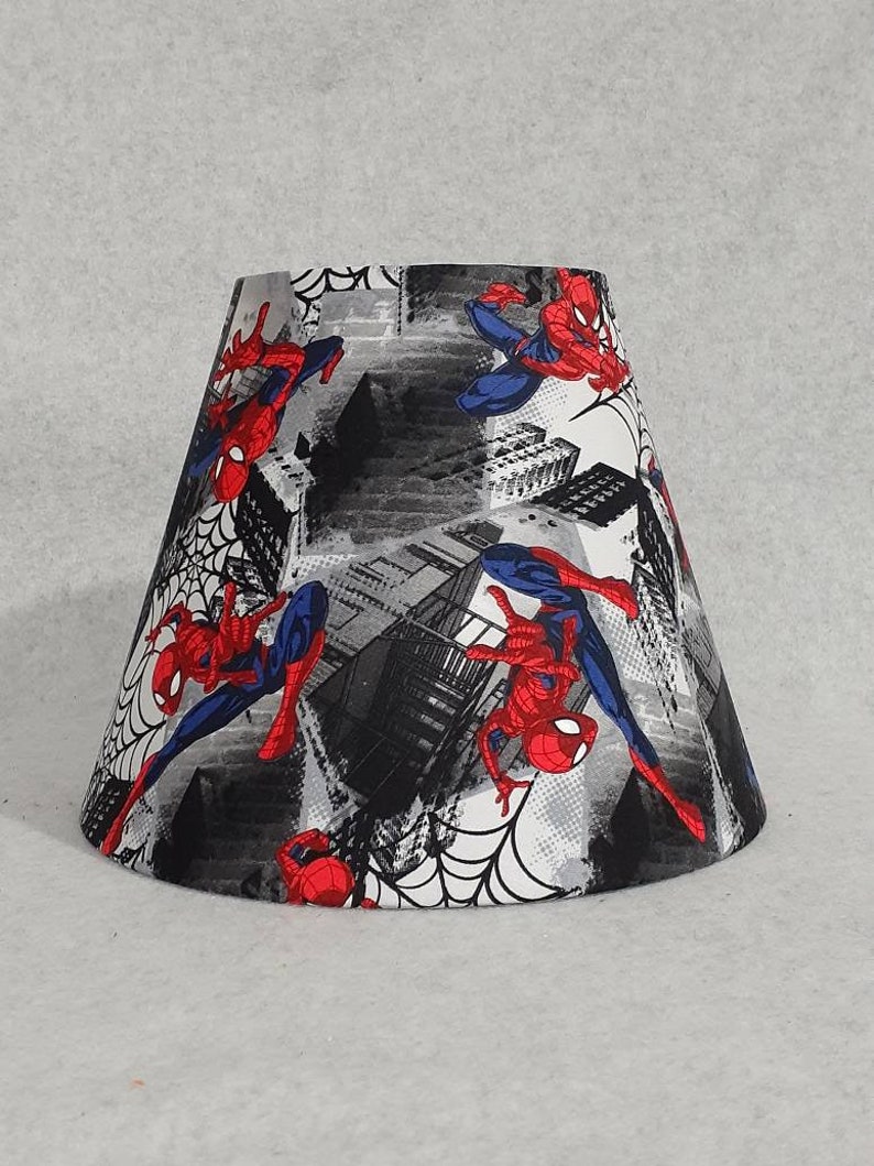 Spider-man Lamp Shade marvel Comics. Shades Are 9.5 X - Etsy