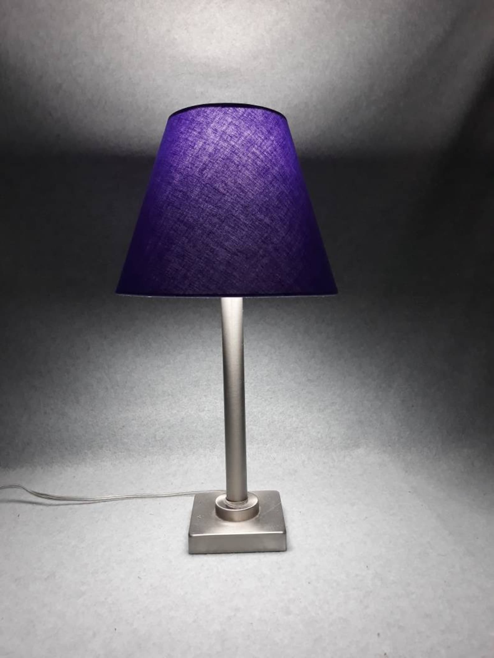 Purple Lamp Shade. Solid Color. Shade is 9.5 Wide at the - Etsy