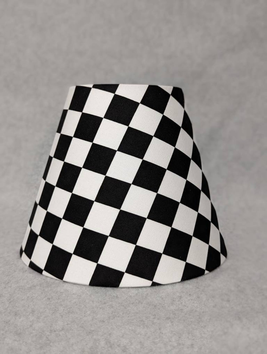 Checkered Flag Lamp Shade. Black and White Checker. Racing Lamp Shade ...