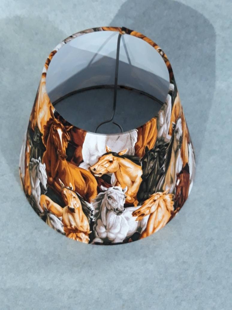 Wild Horse Lamp Shade. Horses. Farm. Shades Are 9.5 X - Etsy