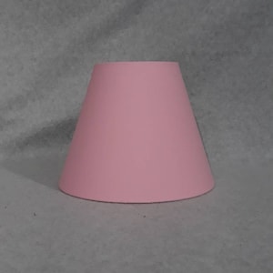 Light Pink Lamp Shade. Solid Pink. Shades Are 5" Wide at the Top, 9.5 ...