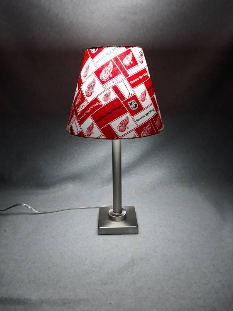 Detroit Red Wings NHL Lamp Shade. Shades Are 9.5" X 5" X 7" Tall - Etsy