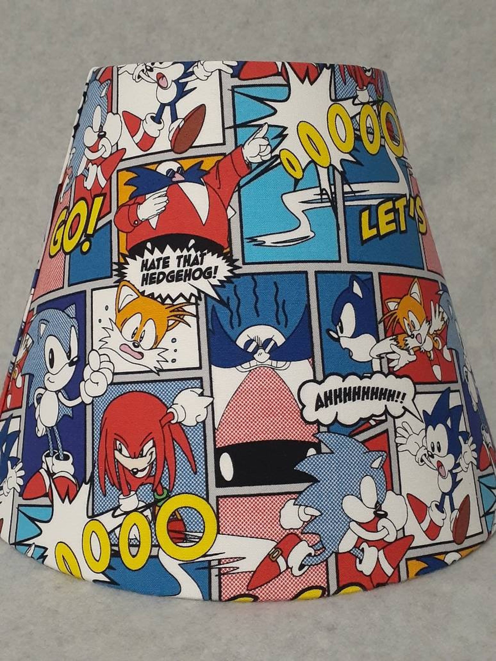 Sonic the Hedgehog Lamp Shade (nintendo, Sega) Characters Packed ...