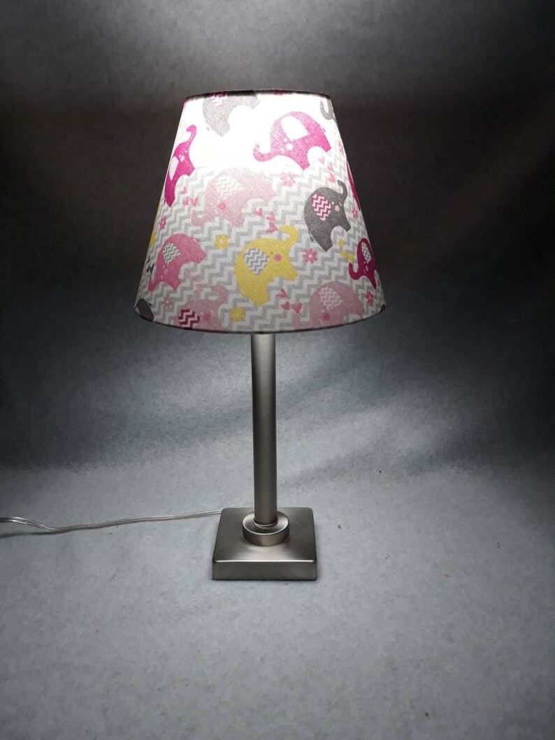 Elephant lamp shade. 5 color schemes available Nursery. | Etsy