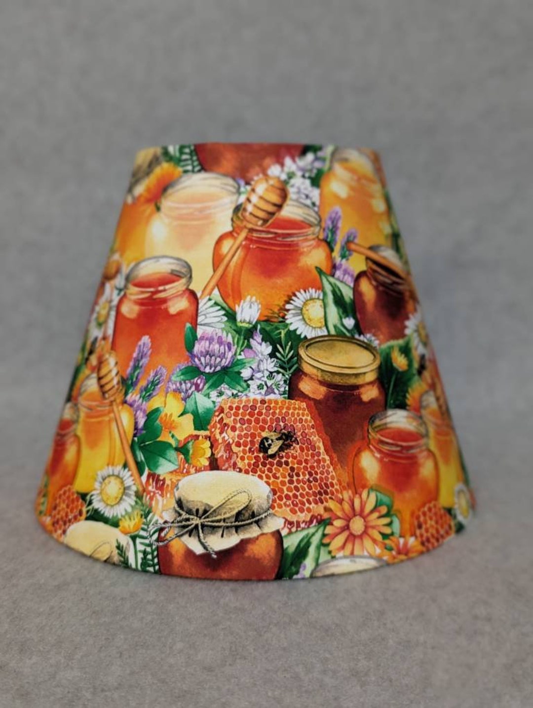 Honey Pot Lamp Shade. Jar. Bee. Honey Comb. Bugs. Flowers. Shades Are 9 ...