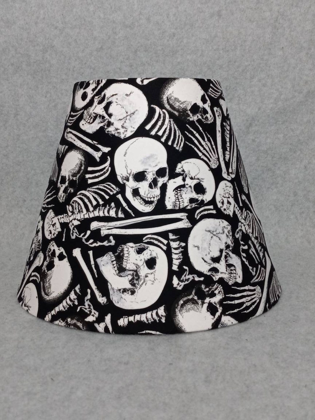 Skull and Bones Lamp Shade, Skeleton, Skulls. Shades Are 9.5 X 5 X 7 ...