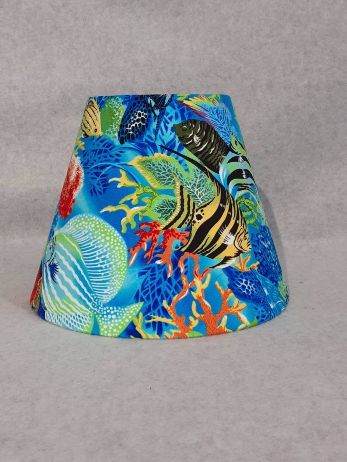 Tropical Fish Lamp Shade. Coral Reef. Shades Are 9.5 X | Etsy