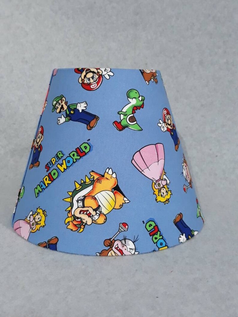 Super Mario World Lamp Shade nintendo. Characters Packed. - Etsy