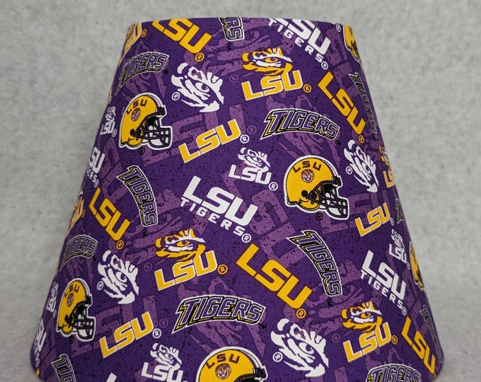 LSU, Louisiana State University Tigers Lamp Shade. Shades Are 9.5" X 5 ...