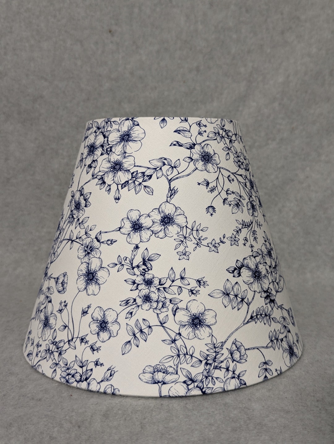 Blue Flowers Lamp Shade. Fine Line. Blue and White. Plants. Flowers ...