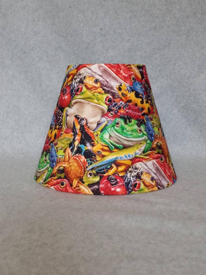 Frog Lamp Shade. Frogs. Toads. Exotic. Shades Are 9.5 X | Etsy