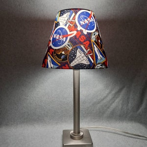NASA Lamp Shade. N.A.S.A. Space, Shuttle. Shades Are 9.5" X 5" X 7 ...
