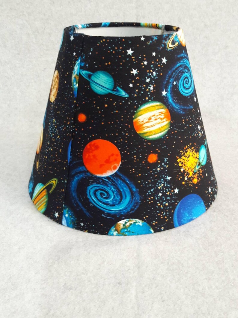 Outer Space Lamp Shade. Galaxy. Milky Way. Earth. Planets. Stars ...